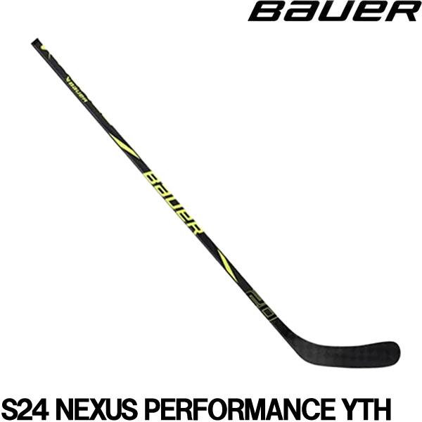 ■BAUER（バウアー）ワンピーススティック　S24　NEXUS　PERFORMANCE　Youth●Launch Flex：NEXUSスティックのシャフトにのみ搭載されているLaunch Flexテクノロジーは、若いプレーヤーが一貫してシ...