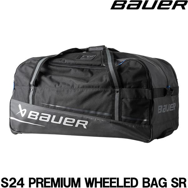 ■BAUER（バウアー）BAG　S24　PREMIUM　WHEELED　BAG　SR特大ホイールと頑丈なプルハンドルを備えているので、車からロッカールームまで荷物を運ぶのも楽々です。さらに、広々としたメインコンパートメントと豊富な収納スペー...