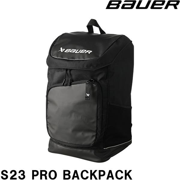 ■BAUER（バウアー）BAG　S23　PRO　BACKPACK●12” L x 14” W x 22” H●防水性を備えた生地と丈夫なポリエステル繊維素材●ジッパー式の大きなメインコンパートメント●両サイドにメッシュのウォーターボトルポケ...