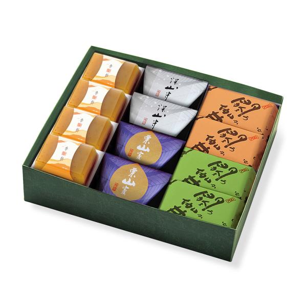 季節限定の特選ギフトです。大切な方への贈り物・ギフトに是非おすすめです。※予告なくパッケージの仕様変更をさせていただく場合がございます。・賞味期限季折：製造日より30日深山守：製造日より30日栗山家：製造日より30日閼伽井（黒蜜きなこ）：製...