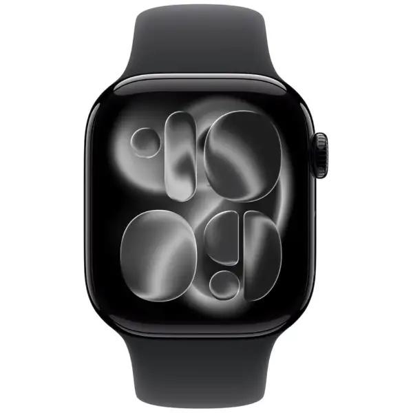 【発売日：2025年09月19日】ー品名　：Apple Apple Watch Series 11(GPSモデル)- 46mm Apple Watch Series 11 ジェットブラックアルミニウムケースとブラックスポーツバンド - M/...