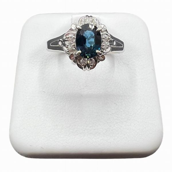 【タイプ】プラチナ サファイア ダイヤモンド デザイン リング【ライン】プラチナ【対象】レディース【総重量】約5.5g【サイズ】12号ダイヤモンド：0.09ctサファイア：0.74ct【素材】Pt900・ダイヤモンド・サファイア【状態】キズ...