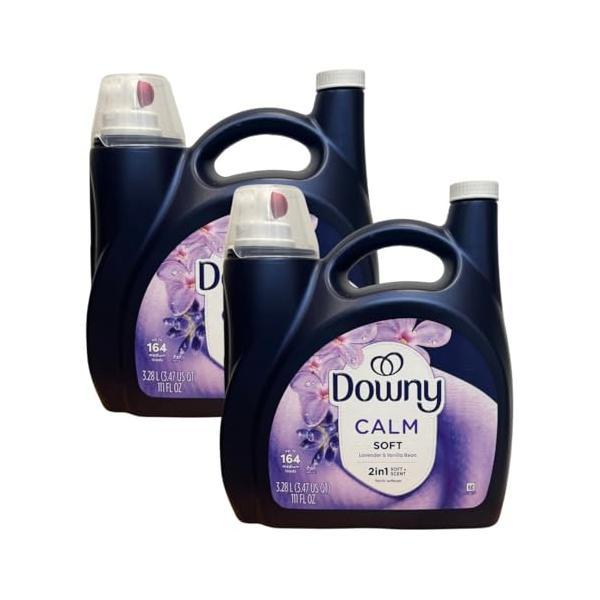 ダウニー インフュージョン カーム ラベンダー&amp;バニラ 柔軟剤 3.28L ×2本セット 大容量 お得 ラベンダーラベンダーとバニラビーンズの香り3.28L ×2本洋服の伸び、色褪せ、毛玉から守ります