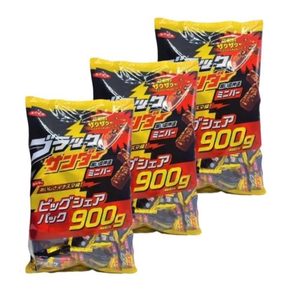 「商品情報」商品の説明ブラックサンダービッグシェアパックは、ミニタイプのブラックサンダーがたくさん入った大容量パックの商品です。 ココアクッキーのほろ苦さとチョコレートの甘みがマッチした味わい。 見た目は少し小さいですが、ザクザクとした食べ...
