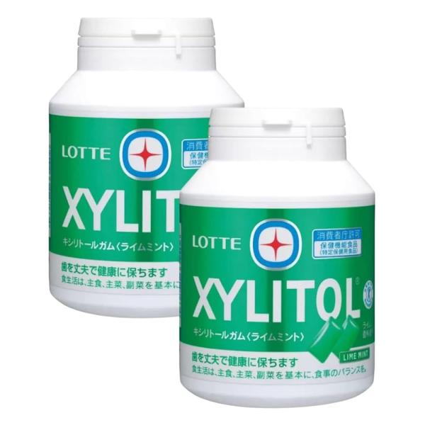 【商品名】キシリトール XYLITOL ライムミント ガム 290g × 2個 大容量 メガボトル キシリトールガム ボトル ロッテ LOTTE【商品説明】キシリトールガム＜ライムミント＞は、すっきりとした清涼感があるキシリトールガムです。...