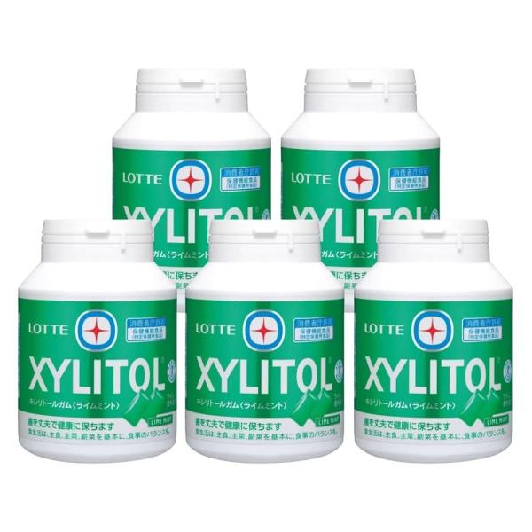 【商品名】キシリトール XYLITOL ライムミント ガム 290g × 5個 大容量 メガボトル キシリトールガム ボトル ロッテ LOTTE【商品説明】キシリトールガム＜ライムミント＞は、すっきりとした清涼感があるキシリトールガムです。...