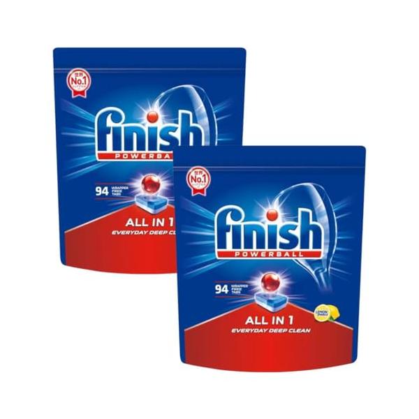 フィニッシュ finish パワーボール オールインワン 94個 ×2袋 コストコ 大容量 セット 食器洗浄剤食器洗い乾燥機1回の使用につき、1個を使ってください(使用量の目安)。外側の透明のフィルムは水に溶けるので、破る必要はありません。...