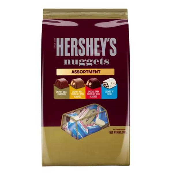 ハーシー チョコレート ナゲットチョコレート nuggets 4種 アソート 900g 大容量 コストコ幸運のしるし、“金塊”を意味する「ハーシーナゲット」から人気４フレーバーがアソートされたコストコ限定商品。大きな一粒を頬張る贅沢な美味し...