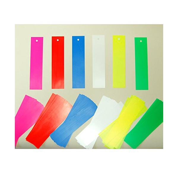 6色ビニールミニ短冊 60枚 雨に濡れても安心。16.5x4cm 【七夕商品】 【サイズ：長さ16.5cm・幅4cm・厚さ0.1mm/取り付け用穴サイズ：5.5mm 】【素材：硬質塩化ビニール製　/　付属針金素材：鉄・ポリエチレン 】■雨の...
