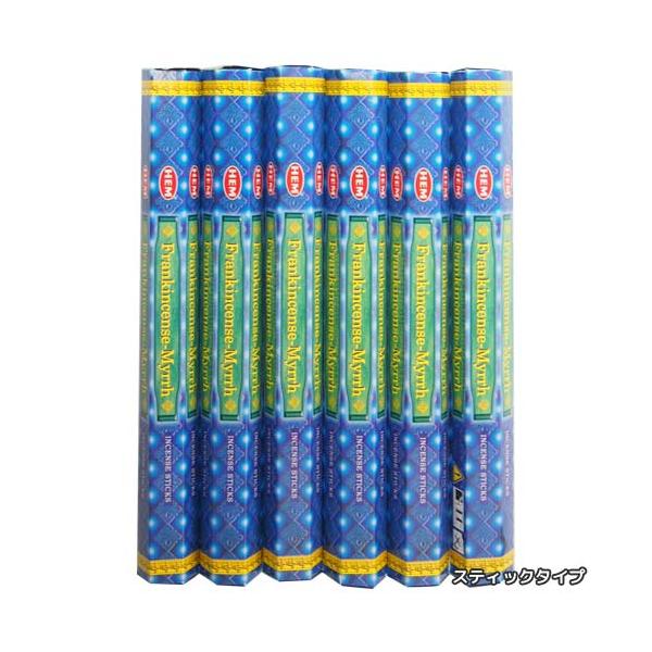 フランキンセンスとミルラをミックスした、ほのかに甘い樹脂の香りのお香です。HEM（ヘム）はインドのムンバイに本社を構える、日本でもシェアＮｏ.1を誇るお香のトップブランドです。※送料無料商品以外の他の商品と一緒にご注文頂いた場合は所定の送料...