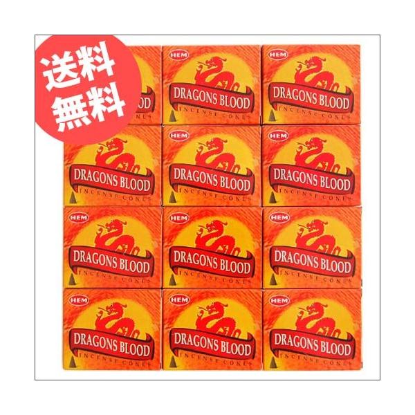 ドラゴンツリー（竜血樹）という樹木から出る赤い樹液(ドラゴンブラッド)の香りを再現したお香です。スパイシーなウッディ系の香りです。コチラはお得な12個セットです。コーンタイプは香りが強く、短時間で香りが広がります。HEM（ヘム）はインドのム...