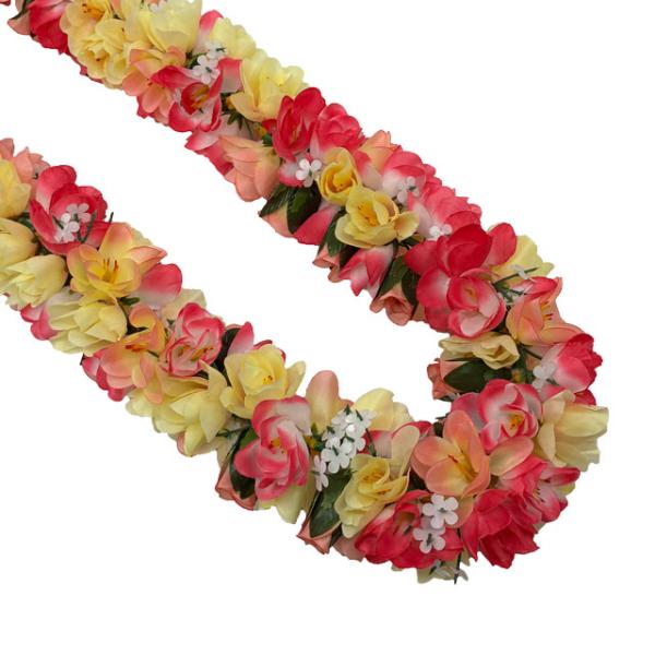素材■化繊  長さ（ぐるり） ■100ｃｍ（メーカーカタログ値）  商品について ■花の数が一か所に3個から4個に変りました。■入荷時期で色が変わったりもします。御了承下さい。  在庫について ■支店でも販売しております。■在庫数は確認して...