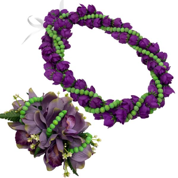 素材 ■造花（化繊）  サイズ ■レイ　約75cm(ねじっていない状態で)■ヘアーアクセサリー約W18cm 商品について ■ハワイの島をイメージしたお買い得セットです。■フラワーレイとヘアーアクセサリーのセットです。  在庫について ■本店...