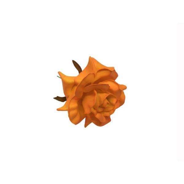 花の直径　約7.5cm花の名前　ローズウレタンフォームです。(クリップは付いていません)非常に柔らかい素材ですので強い力を掛け続けると変形することがございますのでご注意ください。