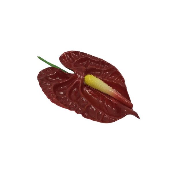 花の直径　約9ｃｍステム(ピック部分)　約5cm花の名前　アンスリウムウレタンフォームです非常に柔らかい素材ですので強い力を掛け続けると変形することがございますのでご注意ください。