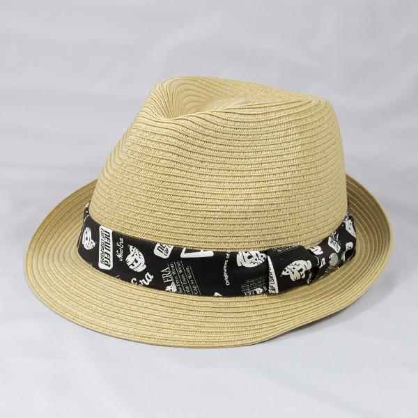 ペーパーロープで編み上げたボディにグログランバンドを巻いたシンプルなペーパーハット。、ニューエラ 帽子 ハット トリルビー Grosgrain Band モノグラムテープ ベージュです。The Trilbyはソフトハットとして20世紀中に広...