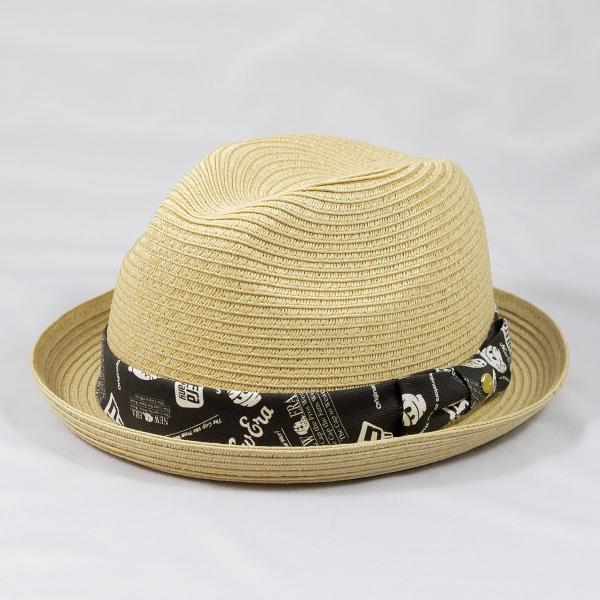 ペーパーロープで編み上げたボディにグログランバンドを巻いたシンプルなペーパーハット。、ニューエラ 帽子 ハット フェードラ Grosgrain Band モノグラムテープ ベージュです。フェドーラはニューエラが誕生した1920年に流行してい...