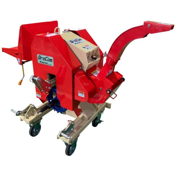 ・トラクターに装着し小型ながら、最大粉砕可能径が 120mm。・小型なのに下処理いらずで太い枝も粉砕できます。・粉砕したものは状況に合わせ、上排出・下排出ができます。