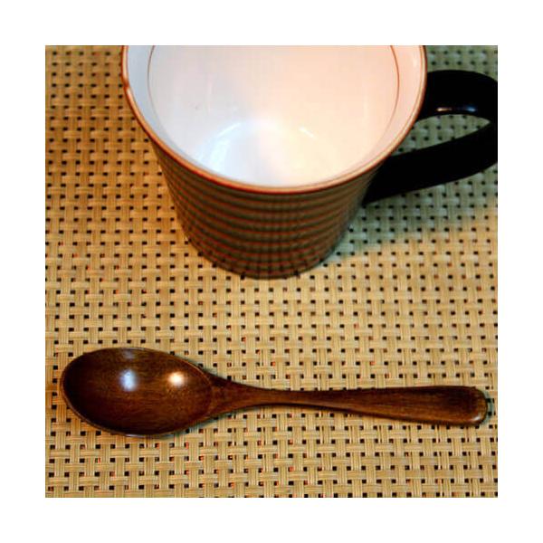 スプーン木製　＜ティースプーン　１本＞　13cm　【メール便対応】（木のスプーン）木製スプーン・ティースプーン木製のカトラリーは口元優しい熱が伝りにくくヤケドの心配無し。お子様やお年寄りの方も安心してお使い頂けます♪メール便対応可能■材質：...