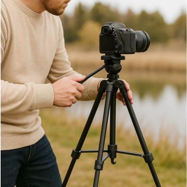 【商品説明】撮影に便利な軽量三脚「TRIPOD 3120」の新品・未使用品です。最大1020mmまで伸縮可能で、スマートフォンやカメラの撮影に対応。折りたたむとコンパクトになり、収納や持ち運びにも便利です。【商品詳細】商品名：TRIPOD ...