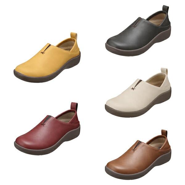 【サイズ】22.5cm|23.0cm|23.5cm|24.0cm|24.5cm|25.0cm【商品詳細】-【コメント】履き方を選べる！便利な2WAYスリッポンコロンとまるみのあるカタチがキュート♪幅広4E設計でゆったり履きたい方にピッタリ！...