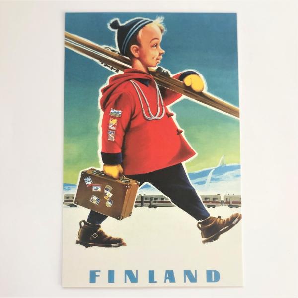 1950-1980年頃、鉄道会社、船会社、航空会社などが観光客を呼び寄せるために制作したポスターで、さまざまなアーティストがデザインを行いました。本商品は、フィンランドのカムトゥフィンランド社が所有するポスターアートを復刻製造したアイテムで...