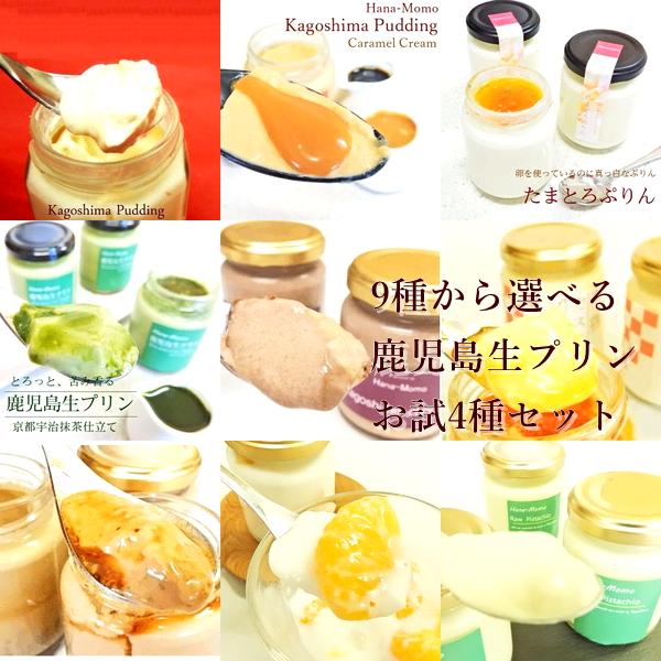 元々9種類でしたがこの度12種類に選べる種類が増加！華ももで人気の生プリンシリーズのうち12種類から4種類を自由な組み合わせでお楽しみいただけるお試しセットが登場！本品はお好きな組み合わせを自由にお選びいただけ、正規品より梱包は簡素になり、...