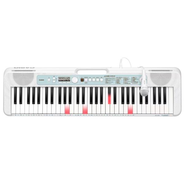 【子供に弾くこと、歌うことで音楽の楽しさを感じてほしい方へ】光る鍵盤を追いかけて、はじめてでもすぐ楽しい。楽しく弾ける！歌える！鍵盤が光って、弾く場所を教えてくれる光ナビゲーションキーボード。指一本でも楽しめて、マイクでいつでも歌える。カラ...