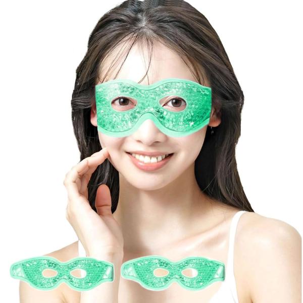 「商品情報」「主な仕様」アイマスク 冷却 ひんやりアイマスクで目をいったんリラックス！パソコンやスマホで目がショボショボ？長時間の作業で目を酷使した後、温冷アイマスクで至福のリラックスタイムを。作業効率をアップに役立ちます。冷却ジェルマスク...