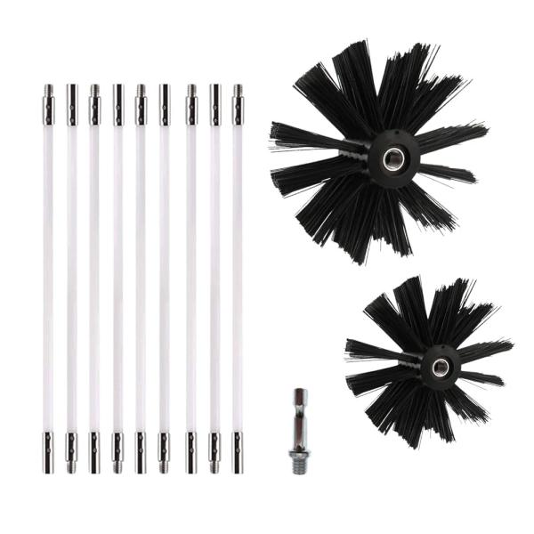 「商品情報」「主な仕様」多機能で強力な煙突掃除ブラシセット：10cmと15cmの2種類のブラシが付属し、薪ストーブなどの煙突やその他の配管の奥深くまで届く、ストーブ 掃除 ブラシの設計。難しい場所もすっきり掃除でき、家庭でもプロ並みの仕上が...