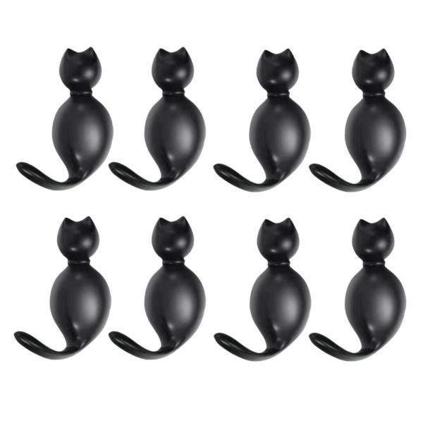 「商品情報」猫のシルエットが愛らしい、おしゃれで可愛いウォールハンガー。鍵かけや小物、コート掛けなどのウォールフックとして、玄関やリビングをすっきり整えながら可愛く収納。ねこの壁掛けフックは、コンパクトながらしっかり掛けられる実用設計。鍵置...