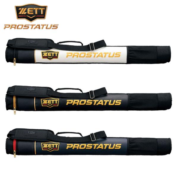 プロステイタスロゴを大胆に刺しゅうで表現した王道デザイン。メッシュポケット付き。●プロステイタス バットケース●1本入れ●メーカー名：ZETT●メーカー希望小売価格：￥4,800＋税●メーカー品番：BCP7101●カラー：(1911)ブラッ...