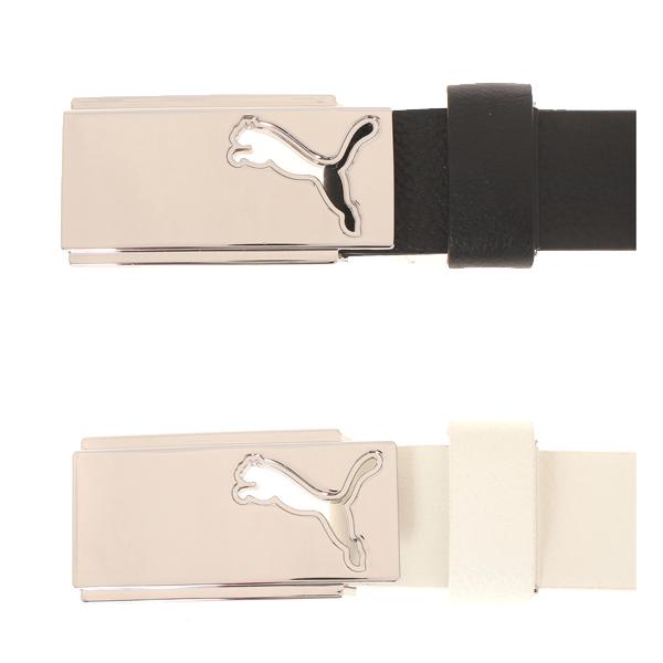 ゴルフにオススメのベルトです。シルバーのバックルにPUMAのロゴが繰り抜かれていてベルトを通すとロゴが目立つデザインです。ベルトを切って長さ調節が出来、ベルトをプレーしやすい長さで止めることも可能です。ベルト自体はシンプルなので、ゴルフシー...