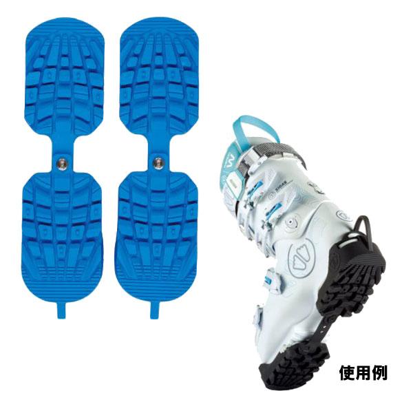 スキートラクションを使用すると、スキーブーツで自信をもって快適に歩くことが出来ます先端の先細りの形状により足の動きが容易になり、非対称のアイゼン設計により雪上での歩行がより安全になります。柔軟で抵抗力のあるゴム。靴のグリップを向上させる内側...