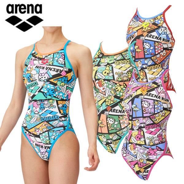環境に配慮したリサイクルポリエステル素材「タフスキンEP」を採用したTOUGHSUITシリーズ。人気のアリーナくんの総柄練習水着にと仲間たちも登場しました。＊この商品は縫製上、一点一点プリント柄の見え方に違いが生じますので予めご了承ください...