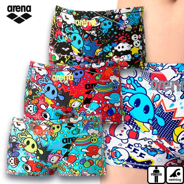 トレーニングカテゴリー「TOUGHSUITシリーズ」。環境に配慮したリサイクルポリエステル素材「タフスキンEP」を使用し塩素に強く長持ち。全てのスイマーに人気のアリーナくんシリーズ。明るいカラーリングと、POPでダイナミックな柄がポイント。...