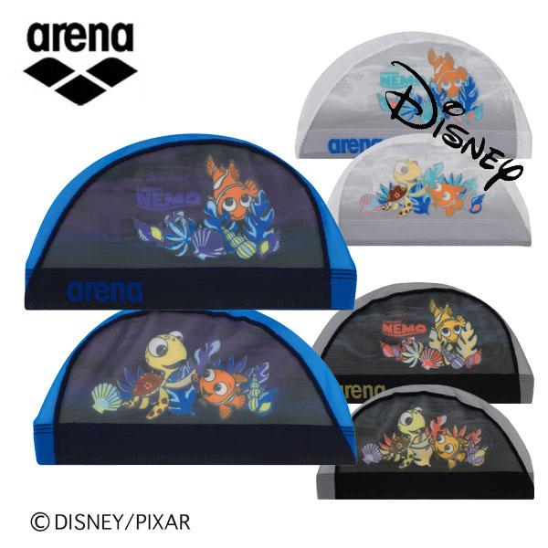 DISNEYデザインモデルのメッシュキャップです。メッシュキャップは、水抜けが良く、ハードなトレーニング中でもムレ感なく、快適に泳ぐことができます。