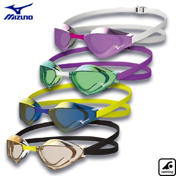 GX・SONIC EYE J型 クッションカーブレンズ（レーシングタイプ）■WORLD AQUATICS（国際水泳連盟）承認済み■ミラーレンズ、くもり止め加工、UVカットカラー02（クリア×オレンジミラー）07（ライトスモーク×パープルミラ...