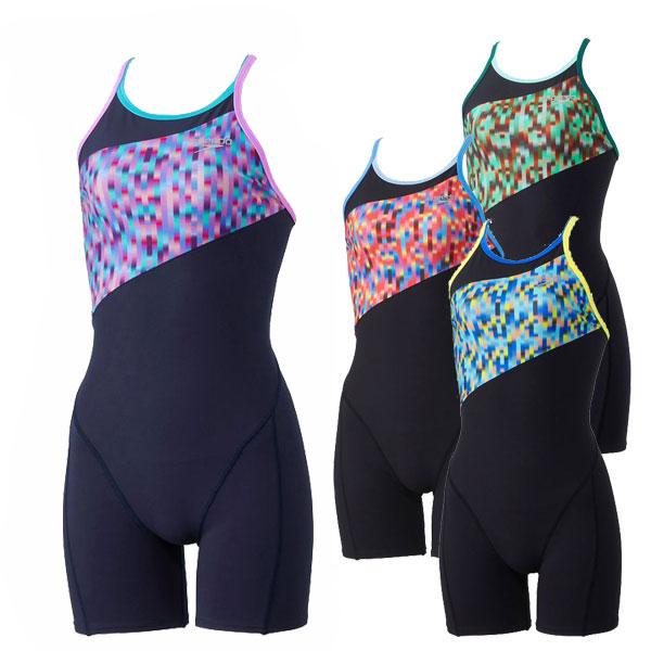 日々プールでトレーニングに励む学生やアクティブスイマーをサポートする、練習用スイムウエアコレクション「TurnS(ターンズ)」。バストラインをさりげなくカモフラージュするレディースショートニースキンです。