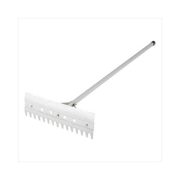 レーキ兼用組立式代かきです。<br>サイズ：歯部／長さ５０×巾１１ｃｍ<br>材質：アルミニウム製<br>重量：１．２ｋｇ<br>柄長：１５０ｃｍ<br>