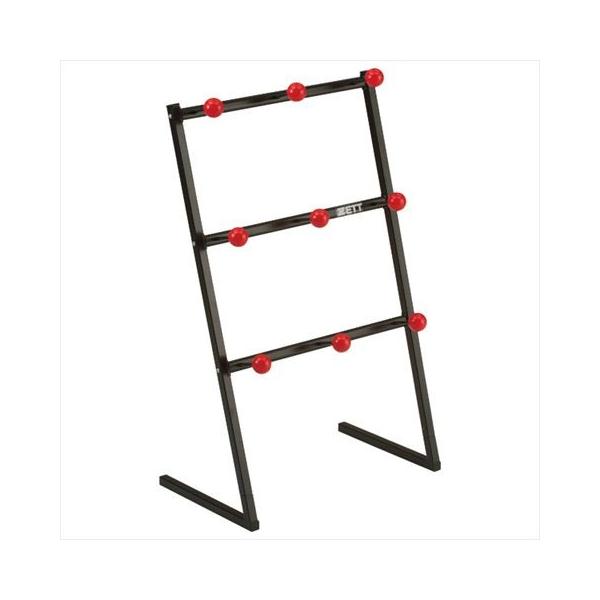 グランド常設に最適なヘルメット掛けスタンドです。ヘルメットはグラウンド直に置くと、耐久性及び寿命を縮めることが有りますので、是非ともヘルメット掛けをご利用ください。<br>●本体サイズ：高さ約102×正面巾約65×奥行約41ｃｍ...