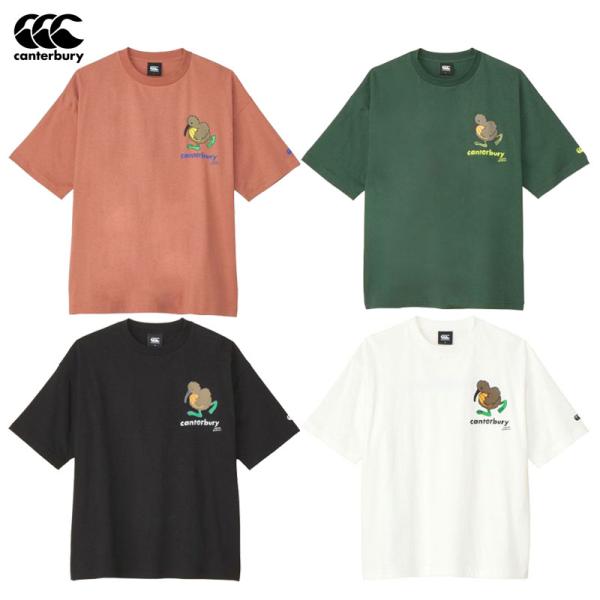 グラフィックデザイナーmidori komatsuが、「カンタベリー」「ラグビー」「ニュージーランド」をテーマに、オリジナルで書き下ろしたグラフィックをプリント加工したショートスリーブTシャツ。シルエットは、身幅やアームホールに余裕を持たせ...