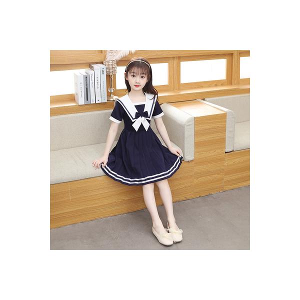 子供服 子ども服 ガール キッズ 女の子 ワンピース スカート 春夏 可愛いお洒落で可愛いキッズアパレルを中心にお取り扱いしております。制服 ガール ワンピース スカートカラー：ネイビー レッドサイズ：110/120/130/140/150...