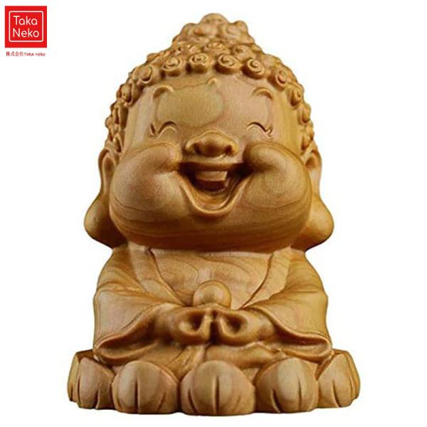 △ 【製品材質】：柘植(つげ)製極上彫り仕上げ。原木色、素材の元味を楽しませる。細部まできちんと再現、手作りの木彫。△ 釈迦如来は曹洞宗・臨済宗・黄檗宗のご本尊です。仏壇用のご本尊・厄除けのお守りとして、また趣きあるインテリアとして、日々の...