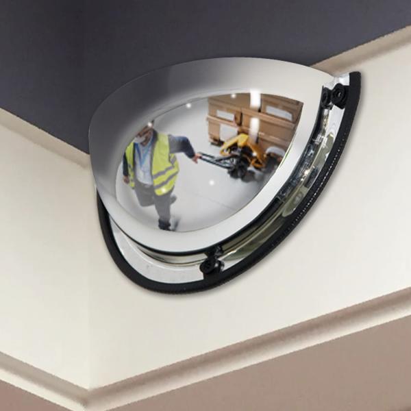 【安全を提供】180度の広角がクリアな視界を提供し、道路の凸状の私道はいくつかの死角を排除し、ガレージ、倉庫、工場に理想的な選択肢であり、事故を回避し、人身傷害を減らし、安全を確保します。【高品質素材】耐久性と柔軟性に優れたアクリル反射型ト...