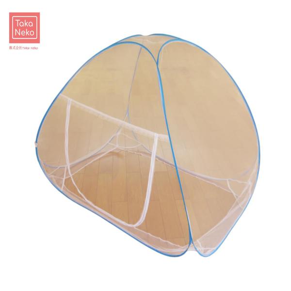 侵入禁止 蚊帳 ワンタッチ 折りたたみ式セミダブルサイズネットで蚊などの虫の侵入を防ぎます。底面部分にもネットが無い為、布団などの上からかぶせて使用できます。組み立て不要の折りたたみ式の為、セッティングが簡単です。折りたたみ式の為、収納時も...