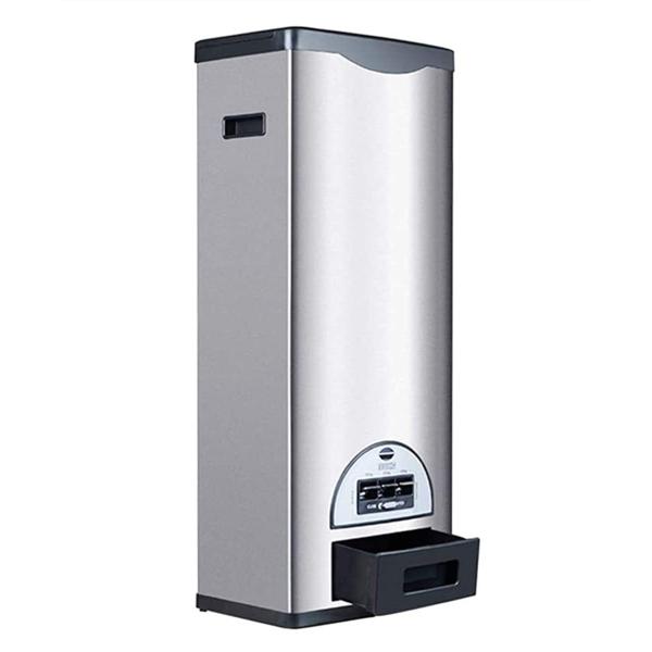 【多機能収納】容量10KG-30KG、ファミリーにもオススメです。乾物、お米やお砂糖、塩、小麦粉など食品をひとまとめに収納、保存します。また、食品だけではなく小物収納ボックスとしても活躍です。【耐久性】高品質のステンレス素材で、新鮮な換気・...