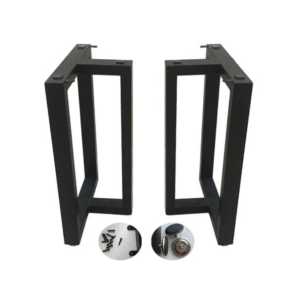 テーブルの脚は太い鋼管でできており、表面は高温ベーキングワニス加工を採用し、シームレスに溶接され、丈夫でしっかりしており、揺れません。2本のテーブル脚は約600kgの荷重に耐えます。お好きな木材で簡単DIY: お好みの天板にビス止めするだけ...