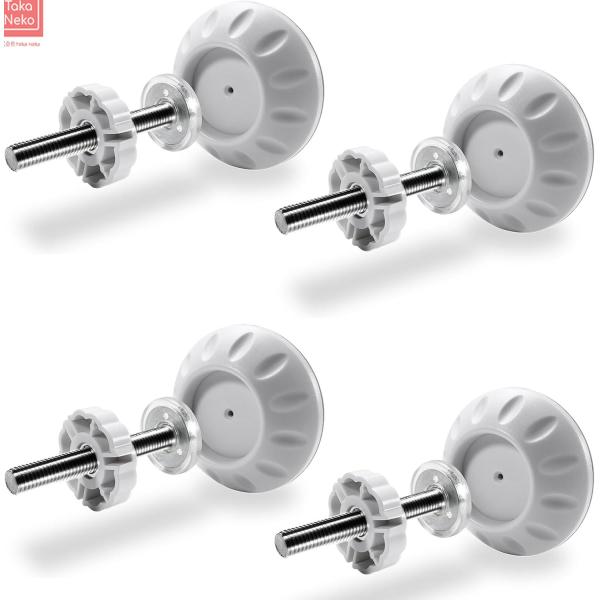 ??【安定性が高い】壁面に接している面には、滑り止めの模様があります。壁を傷つけないと同時に滑り止めも良い。赤ちゃんの門をより安定にし。??【簡単な取り付け】ナットを回して壁に対して逆力を作るだけです。道具を借りる必要もなく、壁にダメージを...