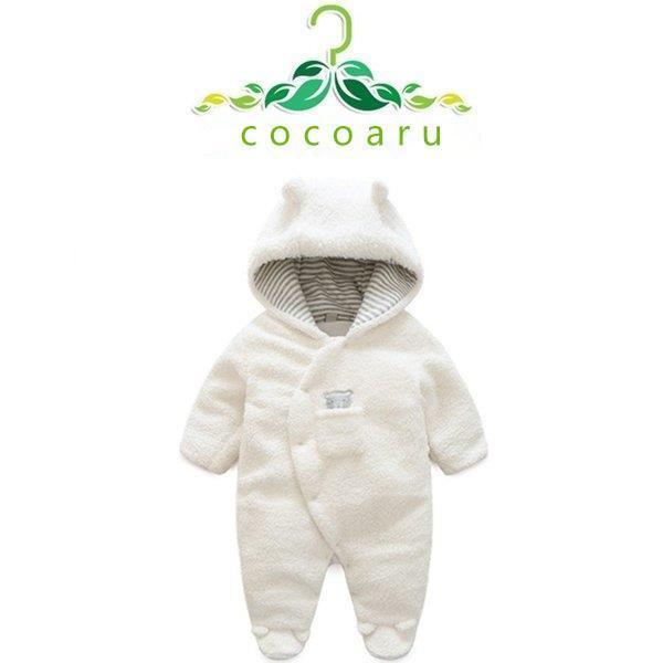 製品仕様■商品名ロンパース コート 冬 ベビー服 長袖 もこもこ あったか ボア■サイズ52/0-3M(足付き):　バスト：27cm　袖丈：24cm　総丈：48cm59/3-6M(足付き):　バスト：28cm　袖丈：26cm　総丈：50cm...